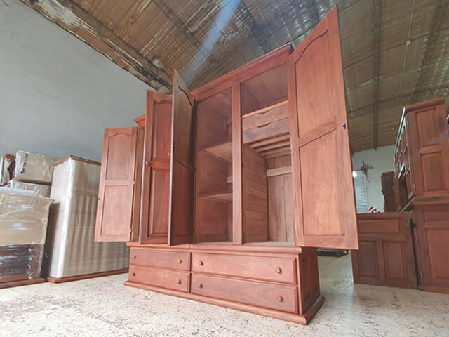 Ropero de Algarrobo 4 Puertas | 【 FABRICA